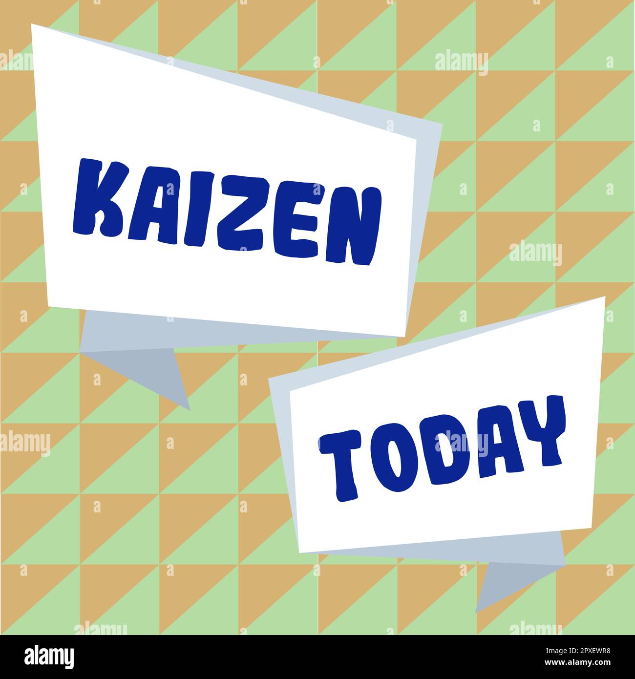 Conceptual caption Kaizen, Word for a Japanese business philosophy of ...