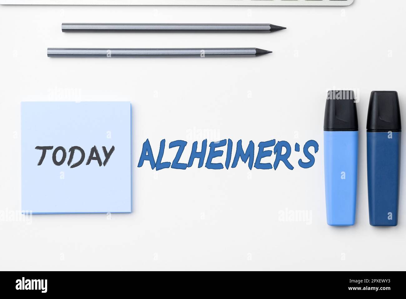 Conceptual display Alzheimer's, Word Written on Progressive mental deterioration that can occur ...