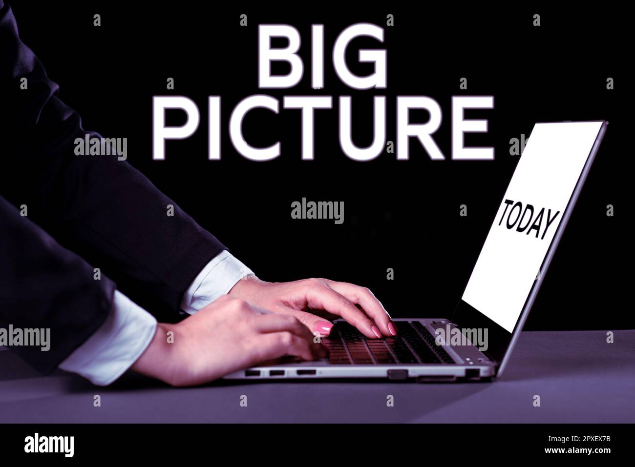 Text showing inspiration Big Picture, Word Written on most important ...