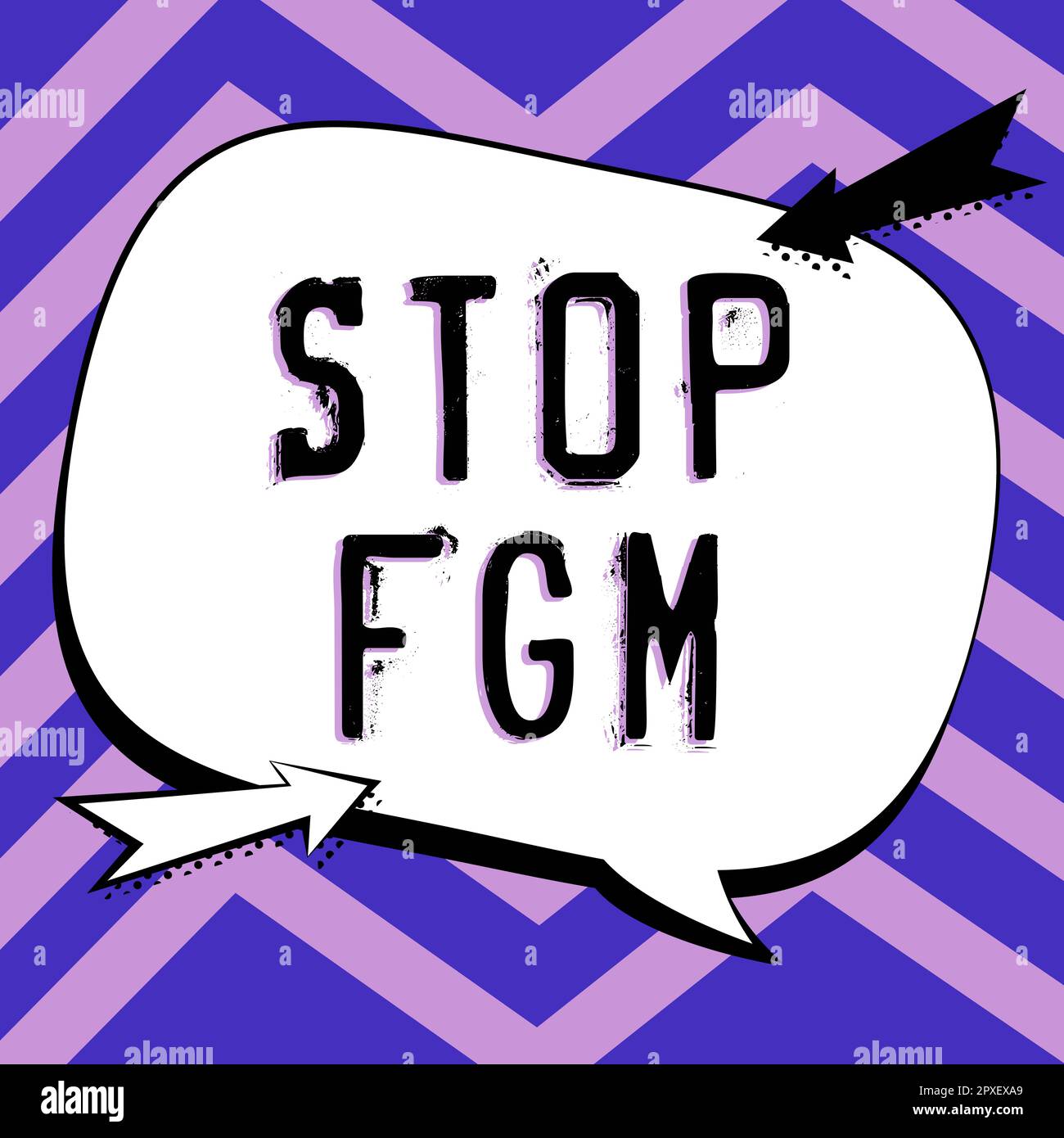 Sign displaying Stop Fgm, Business idea Put an end on female genital ...