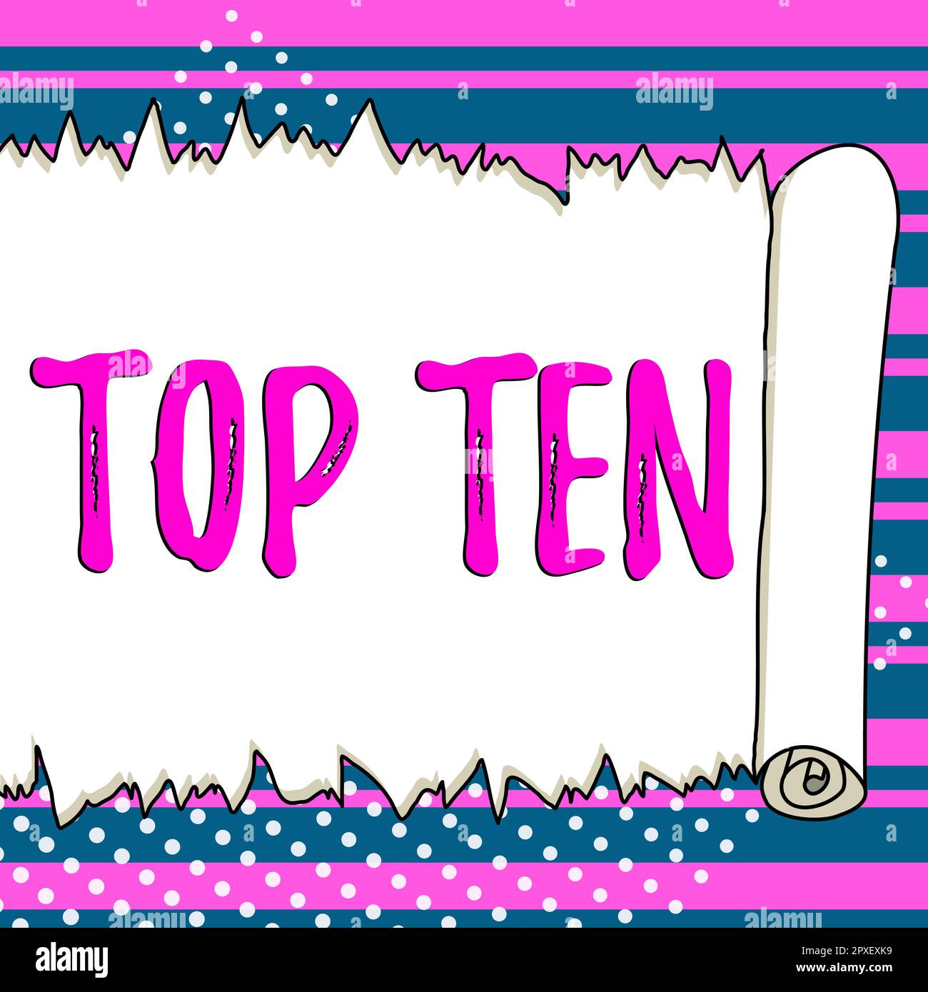 Text caption presenting Top Ten, Business showcase the ten most popular ...