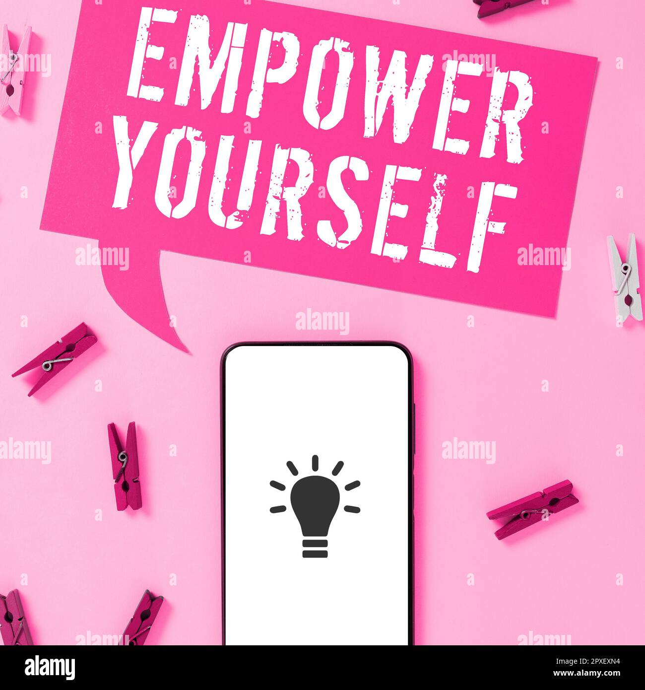 Handwriting text Empower Yourself, Internet Concept taking control of ...