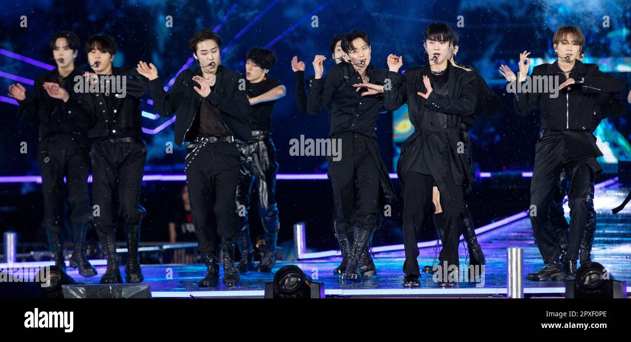 Seoul, South Korea. 30th Apr, 2023. South Korean K-Pop boy band The ...