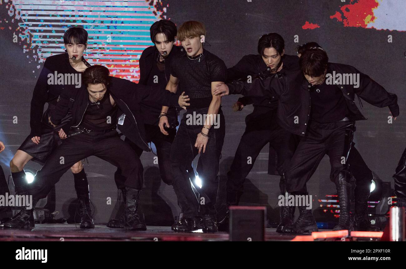 Seoul, South Korea. 30th Apr, 2023. South Korean K-Pop boy band The ...