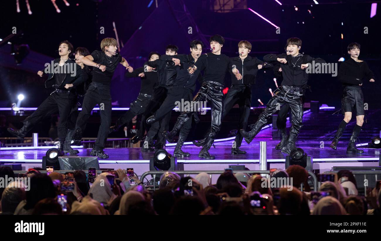 Seoul, South Korea. 30th Apr, 2023. South Korean K-Pop boy band The ...
