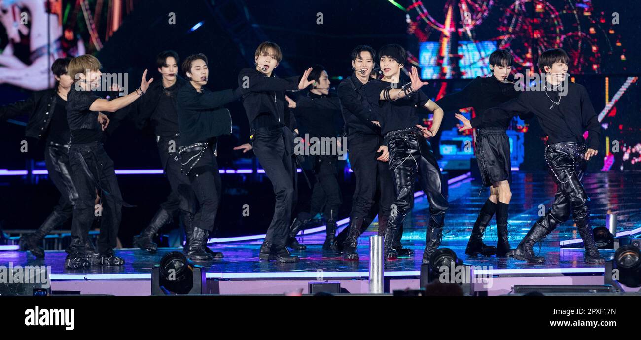 Seoul, South Korea. 30th Apr, 2023. South Korean K-Pop boy band The ...