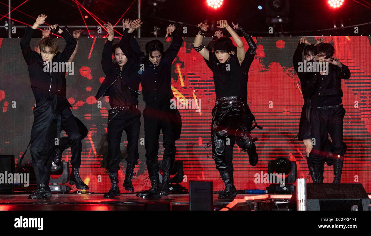 Seoul, South Korea. 30th Apr, 2023. South Korean K-Pop boy band The ...