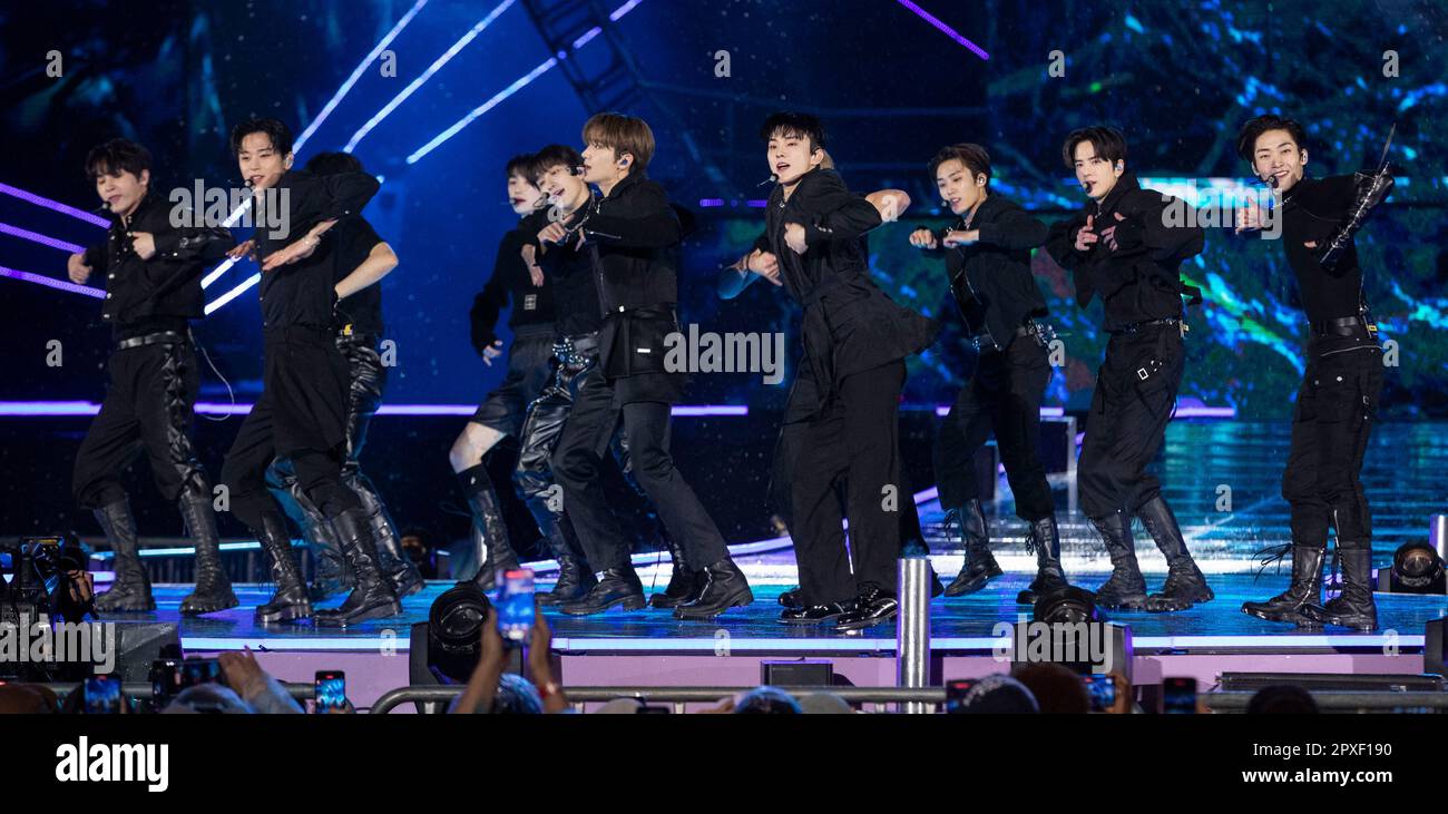 Seoul, South Korea. 30th Apr, 2023. South Korean K-Pop boy band The ...