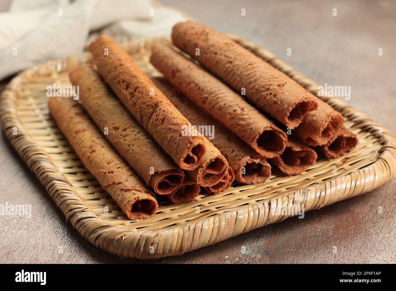 Waffle egg roll hi-res stock photography and images - Alamy