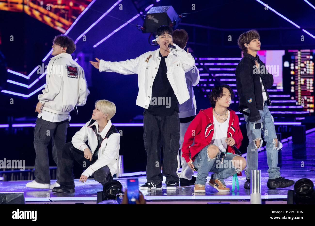 Seoul, South Korea. 30th Apr, 2023. South Korean K-Pop boy band iKon ...