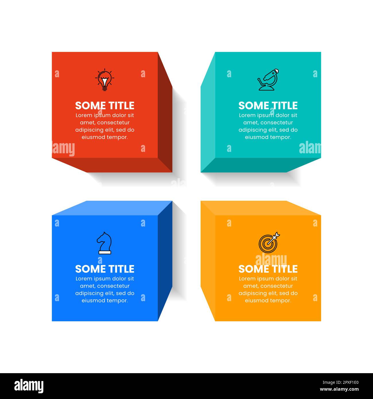 Vector abstract 3d cube infographic hi-res stock photography and images ...