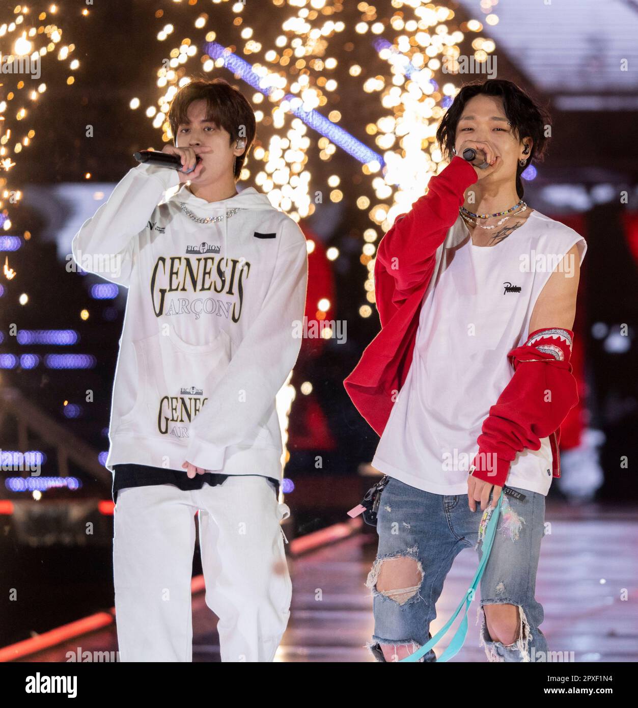 Seoul, South Korea. 30th Apr, 2023. South Korean K-Pop boy band iKon ...