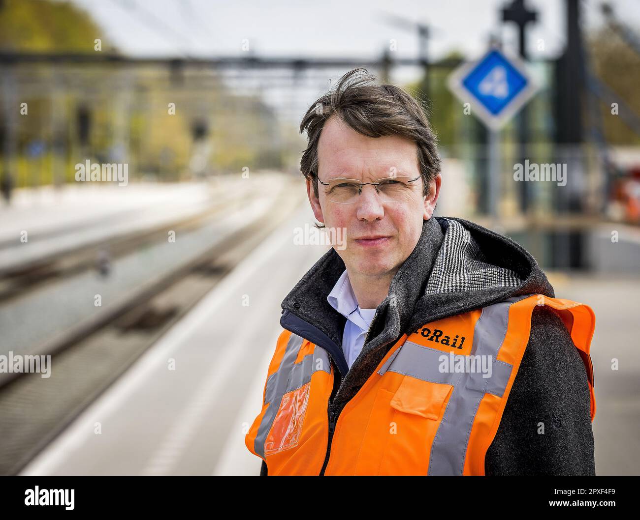 EDE - CEO John Voppen poses for a photo at Ede-Wageningen station ...