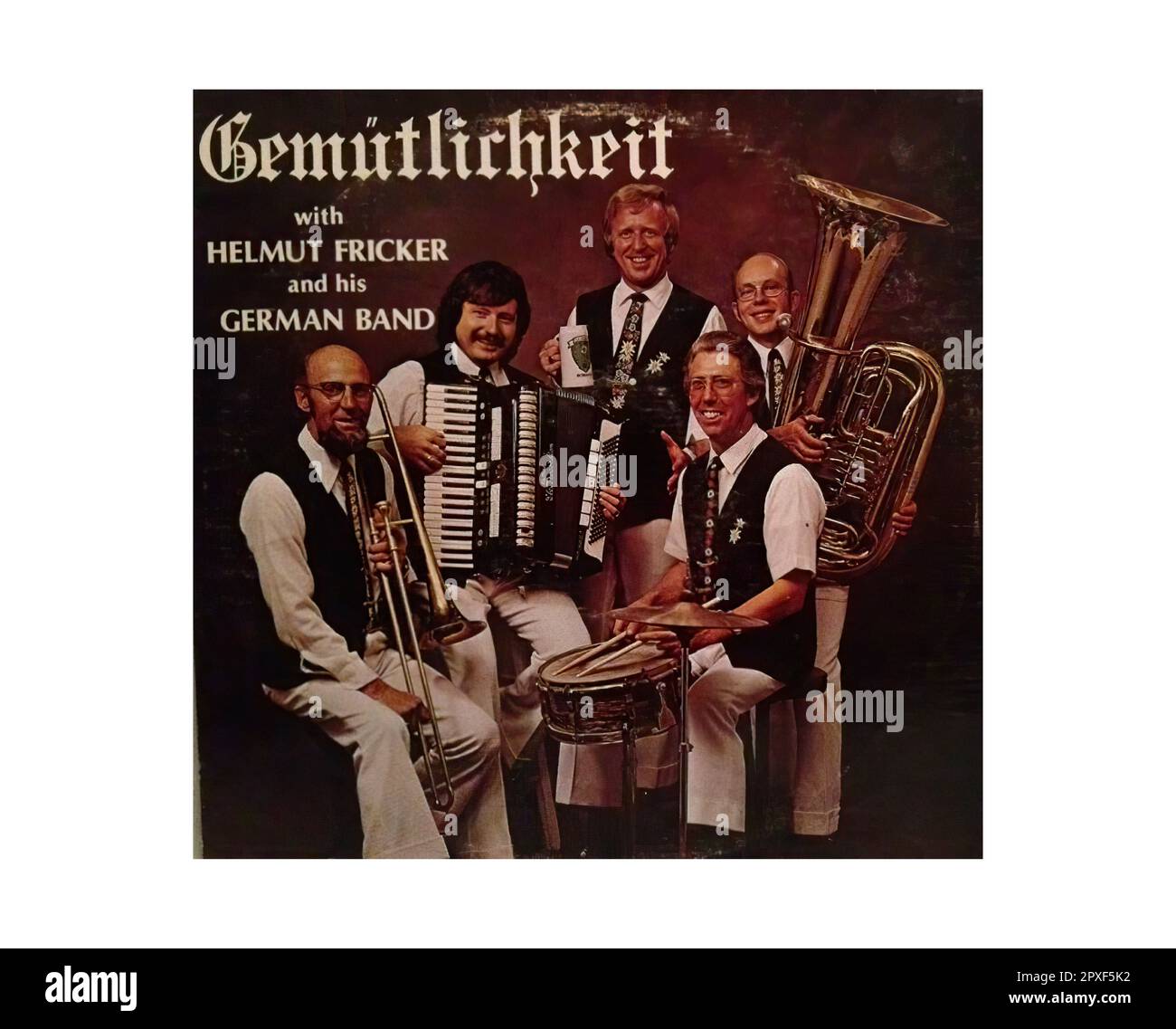 Fricker Helmut A1 - Vintage Vinyl Record Sleeve Stock Photo - Alamy