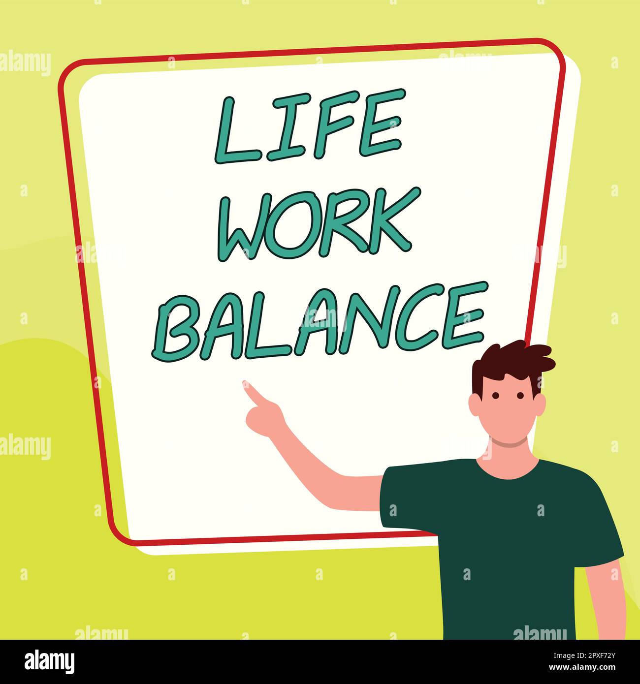 Text showing inspiration Life Work Balance, Concept meaning stability ...