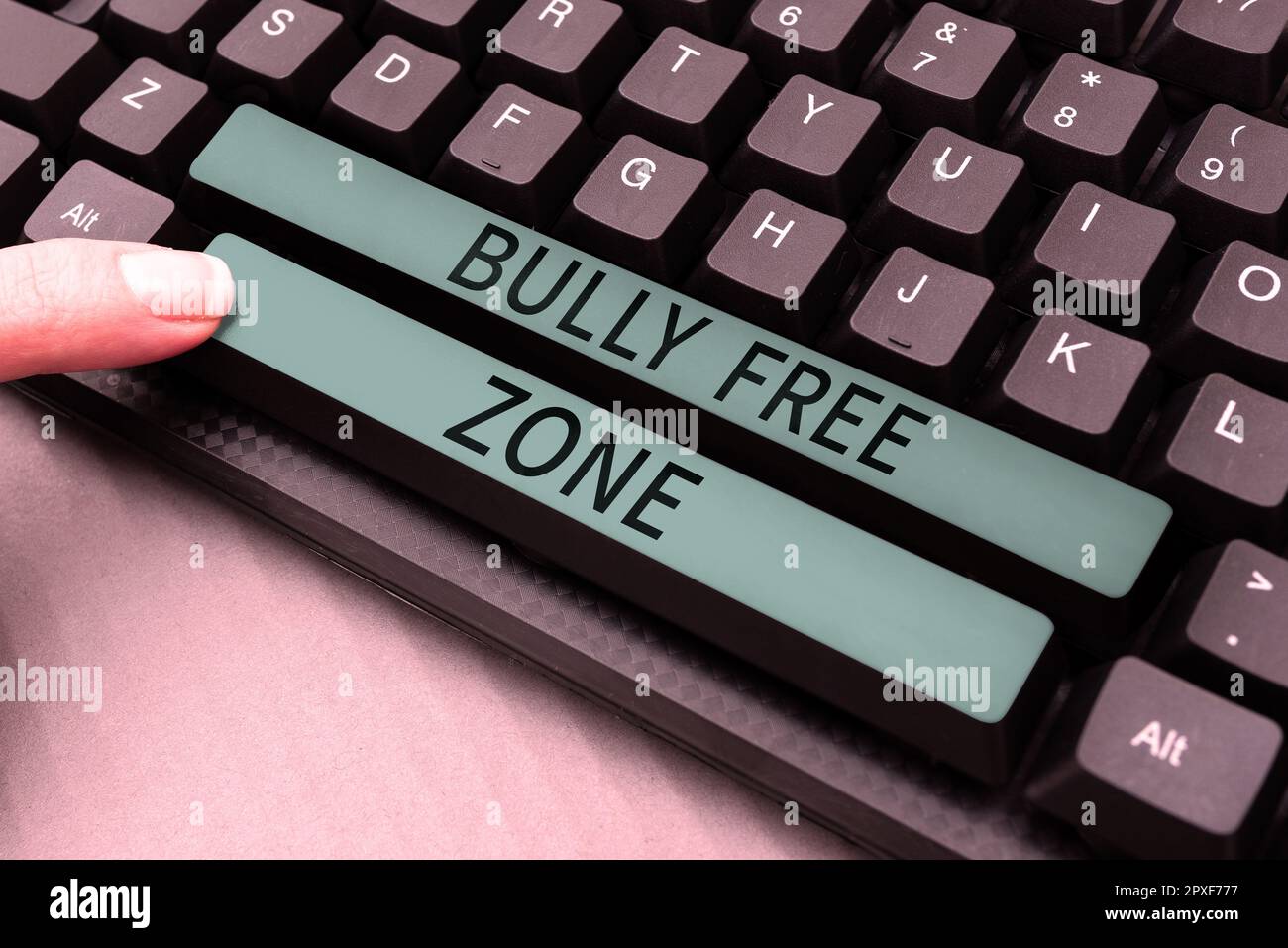 Inspiration showing sign Bully Free Zone, Conceptual photo Be ...