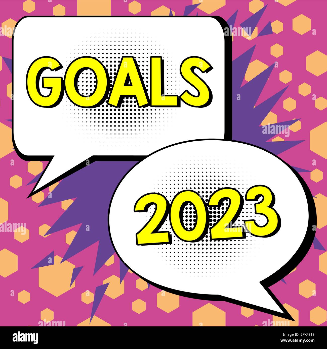 Text caption presenting Goals 2023, Conceptual photo identifying ... Text caption presenting Goals 2023, Conceptual photo identifying ...