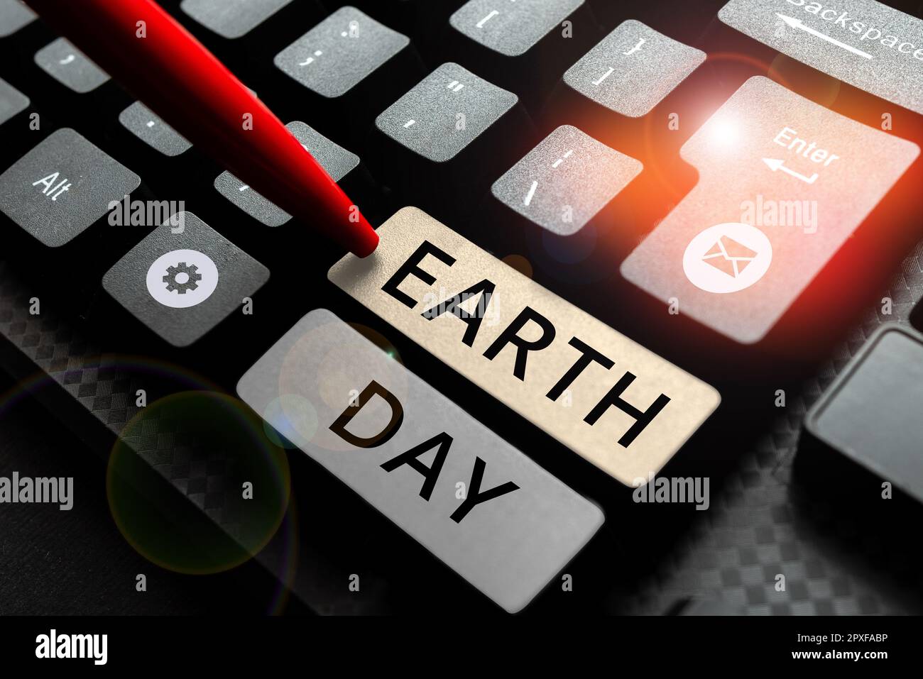 Conceptual display Earth Day, Business showcase Worldwide celebration ...