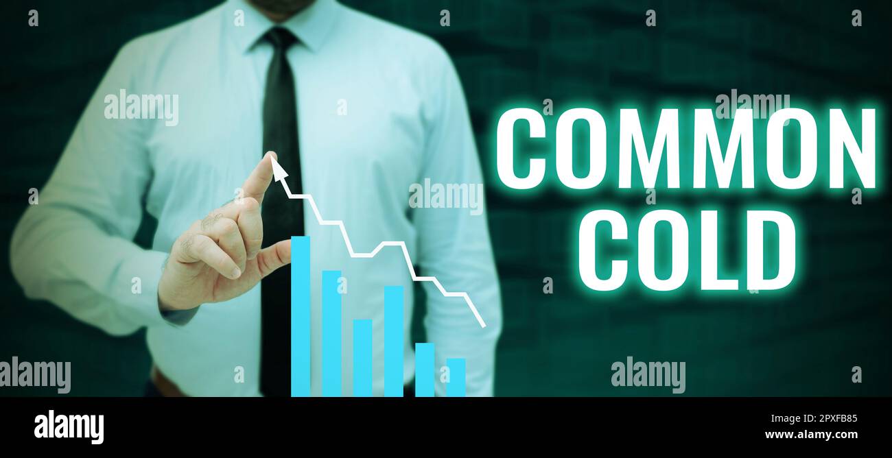 Text showing inspiration Common Cold, Concept meaning viral infection ...