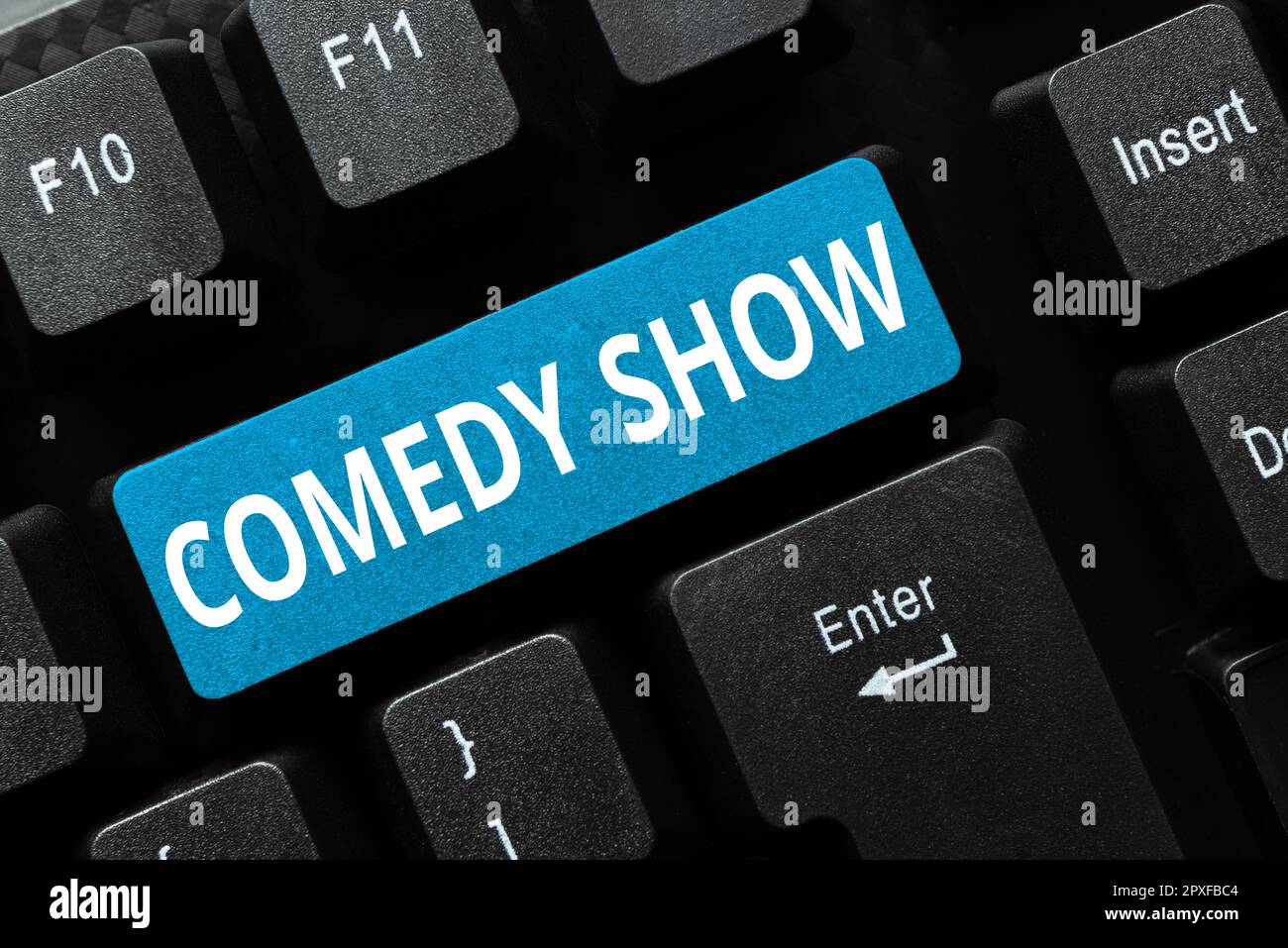 Conceptual caption Comedy Show, Business overview Funny program ...