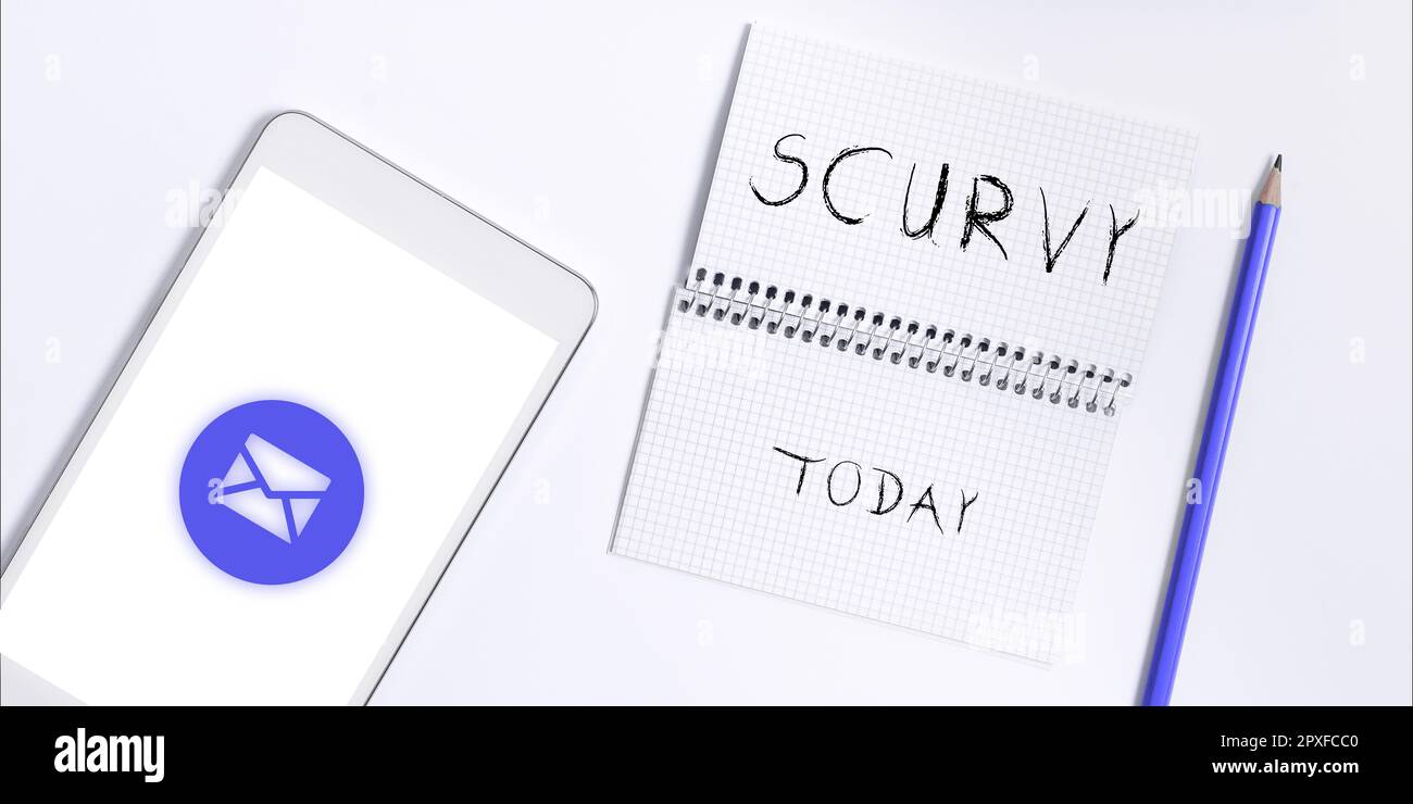 Hand writing sign Scurvy, Business overview disease caused by a lack of ...