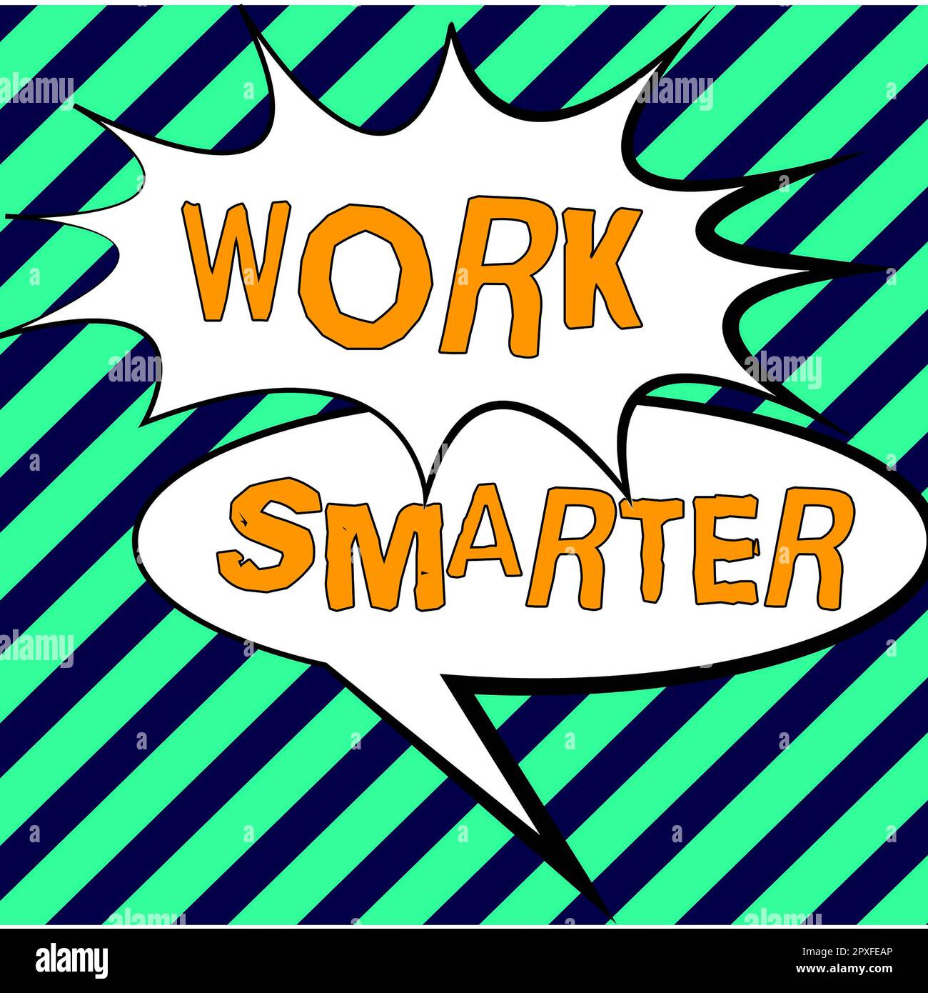 Sign displaying Work Smarter, Word Written on Efficiency Be clever in ...