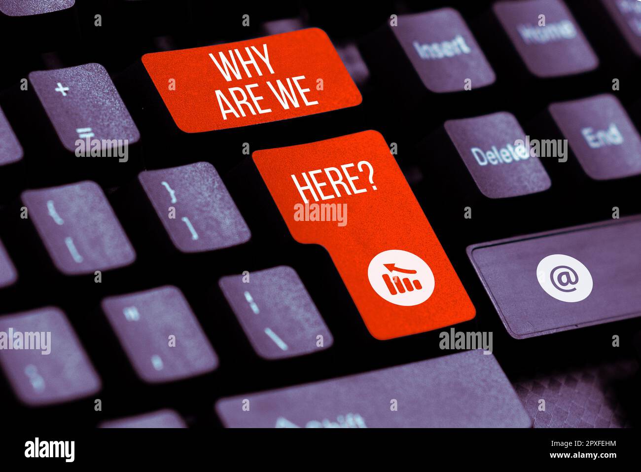 Text showing inspiration Why Are We Here, Business showcase Reasons to ...