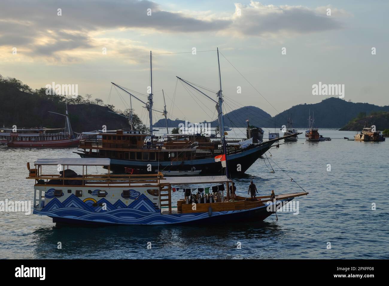 The atmosphere around the Waters and Port of Labuan Bajo, one of the ...