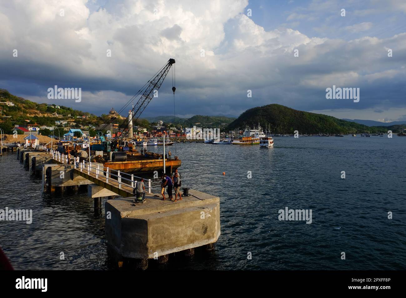 The atmosphere around the Waters and Port of Labuan Bajo, one of the ...