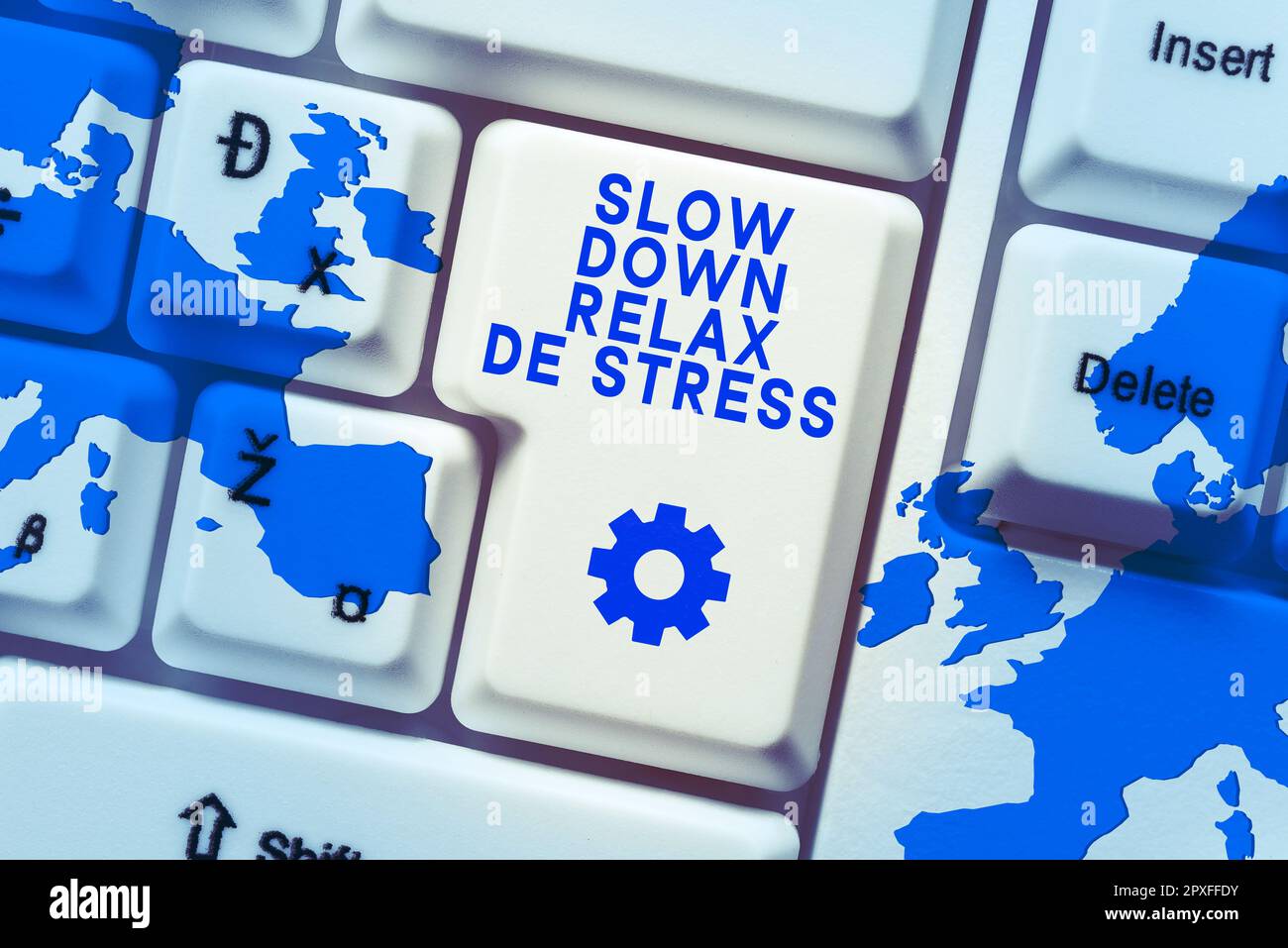 Conceptual display Slow Down Relax De Stress, Word for Have a break ...