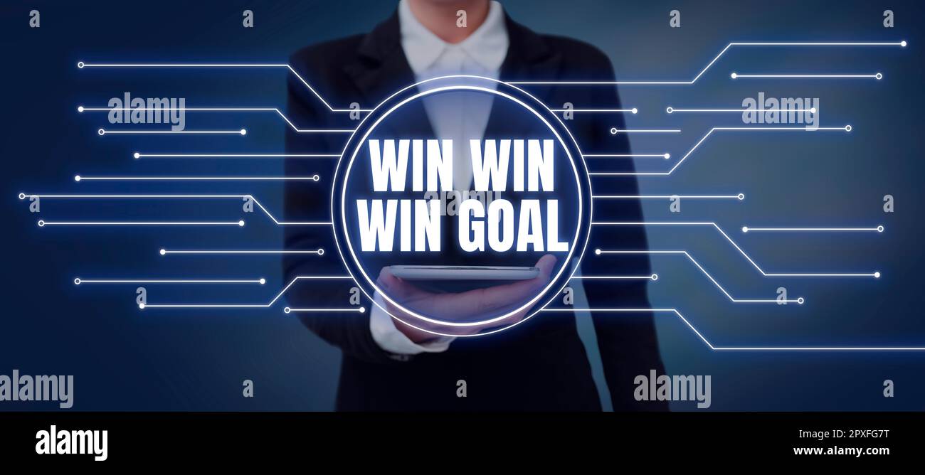 Writing displaying text Win Win Win Goal, Business idea Approach that ... Writing displaying text Win Win Win Goal, Business idea Approach that ...