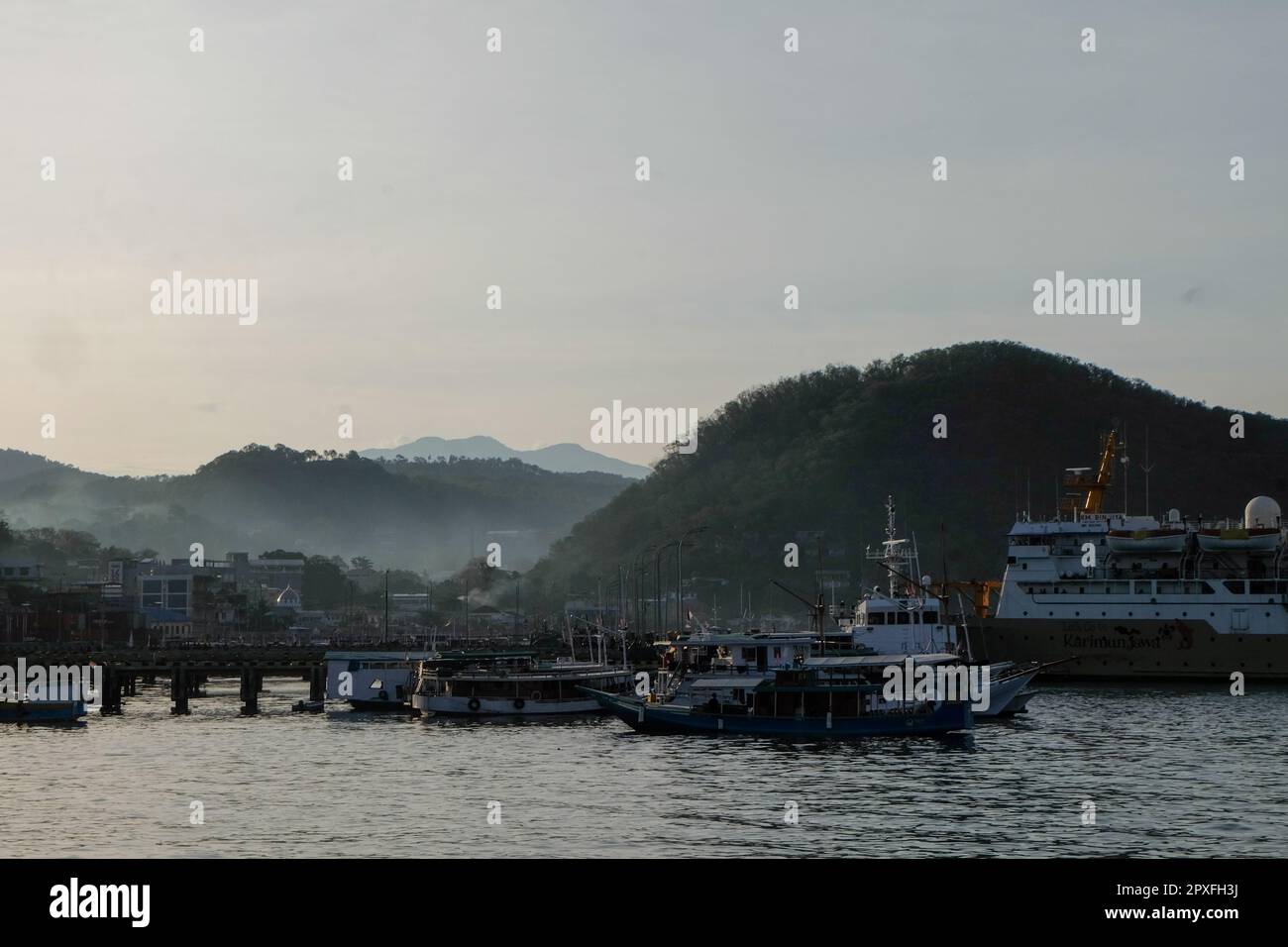 The atmosphere around the Waters and Port of Labuan Bajo, one of the ...