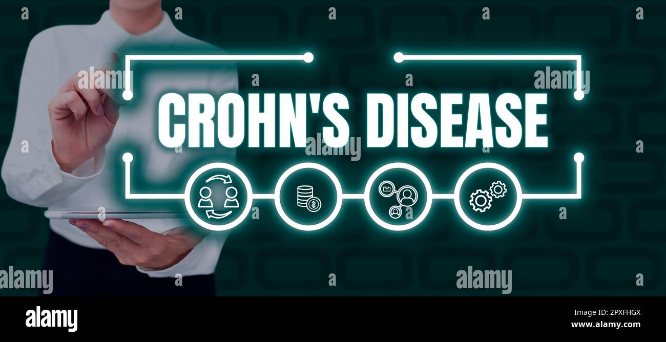 Conceptual caption Crohn's Disease, Concept meaning inflammatory ...