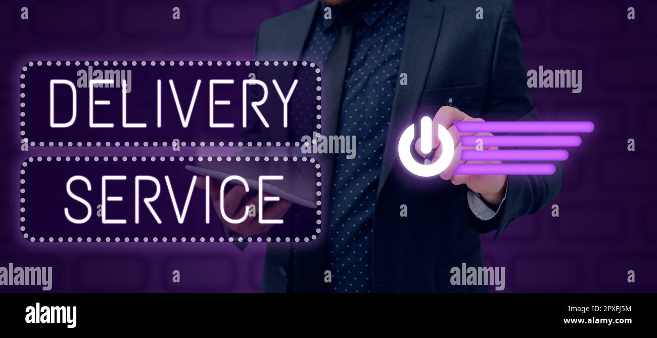 Conceptual display Delivery Service, Concept meaning the act of ...