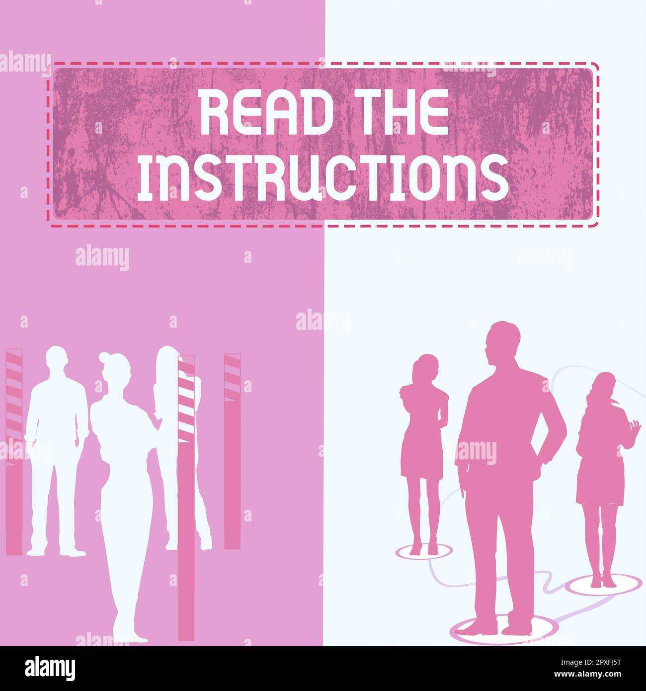 Handwriting text Read The Instructions, Word for carefully read ...