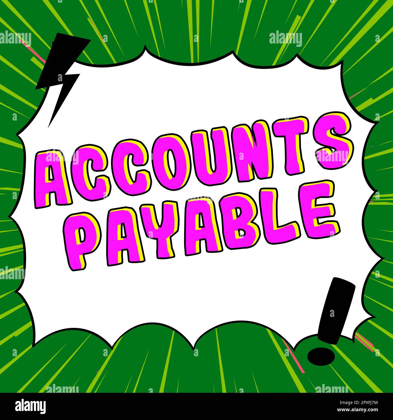 Inspiration showing sign Accounts Payable, Concept meaning money owed ...