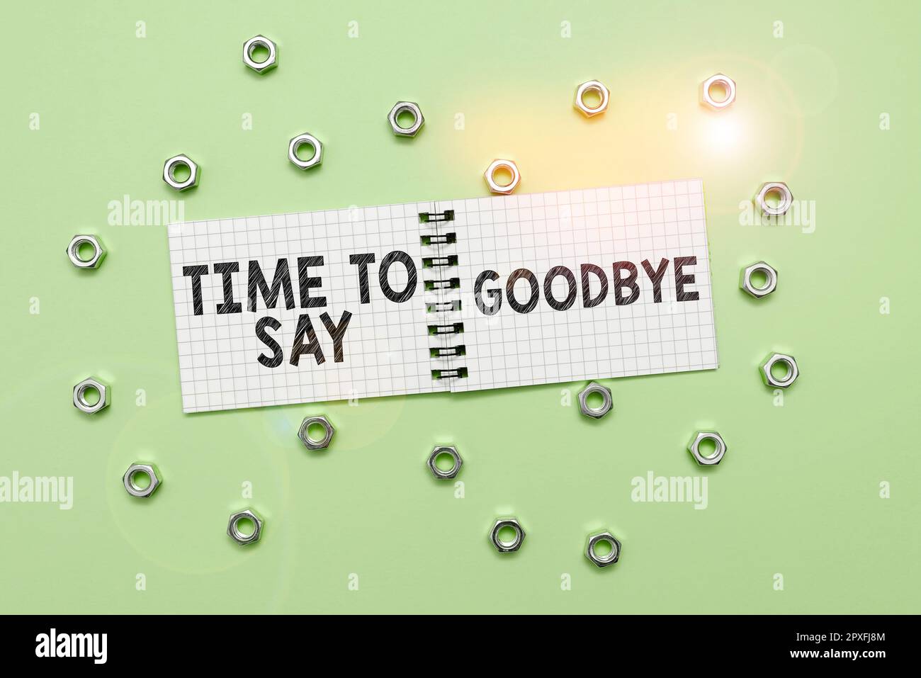 Hand writing sign Time To Say Goodbye, Conceptual photo Bidding ...