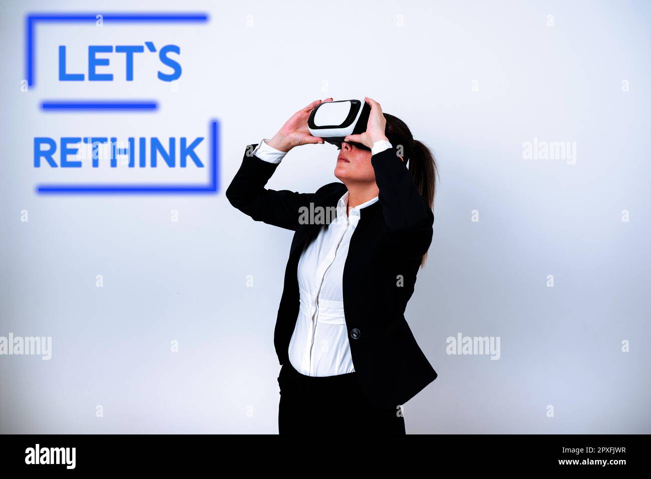 Inspiration showing sign Let's Rethink, Business approach an Afterthought To Remember Reconsider ...