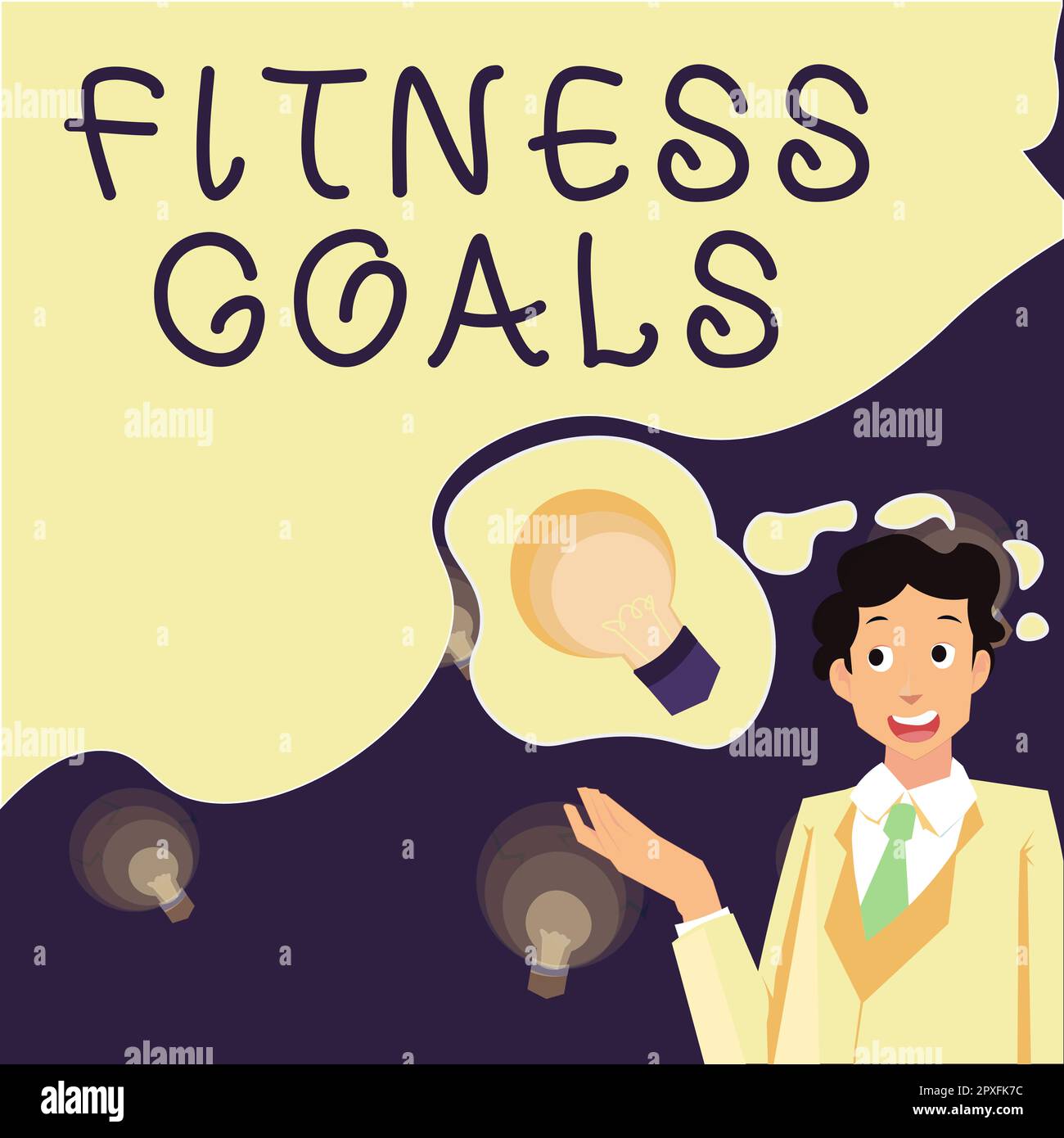 Handwriting text Fitness Goals, Business showcase Loose fat Build ...