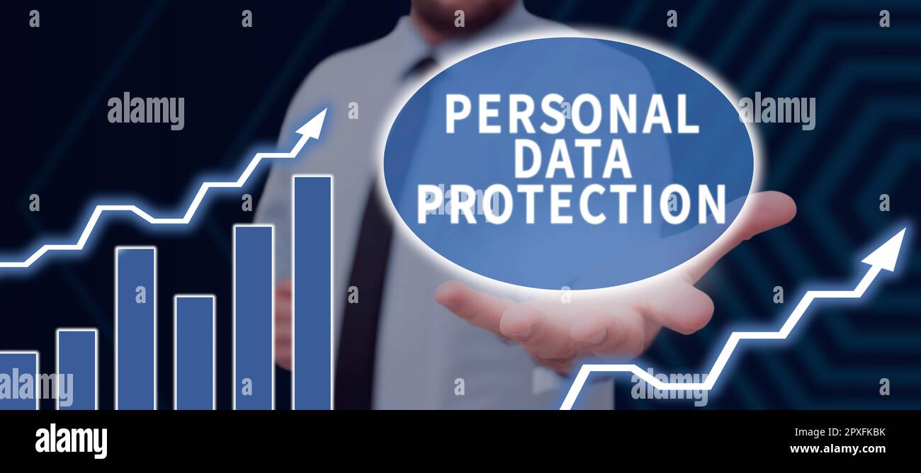 Sign displaying Personal Data Protection, Conceptual photo protecting ...