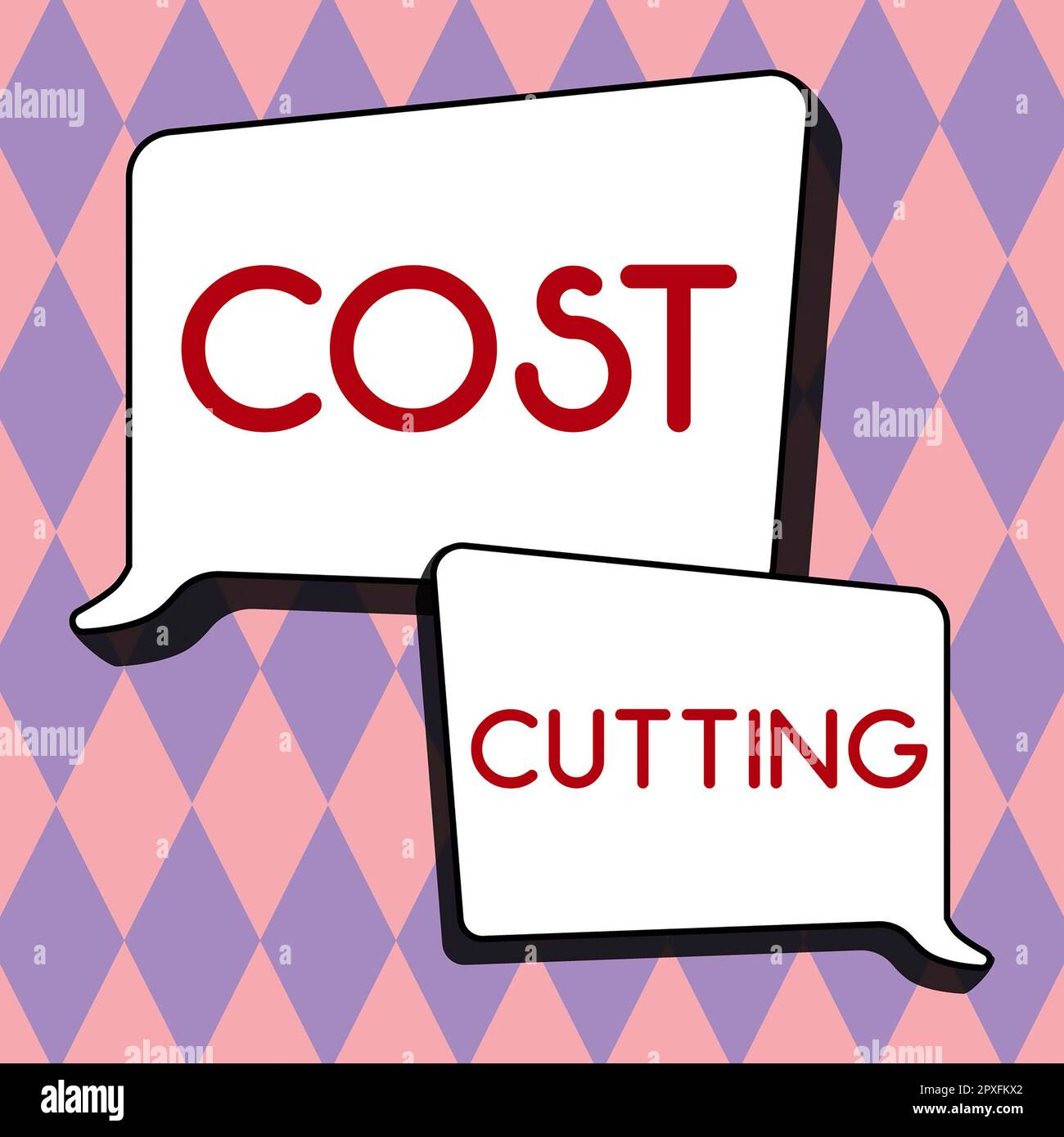 Text sign showing Cost Cutting, Business approach Measures implemented ...