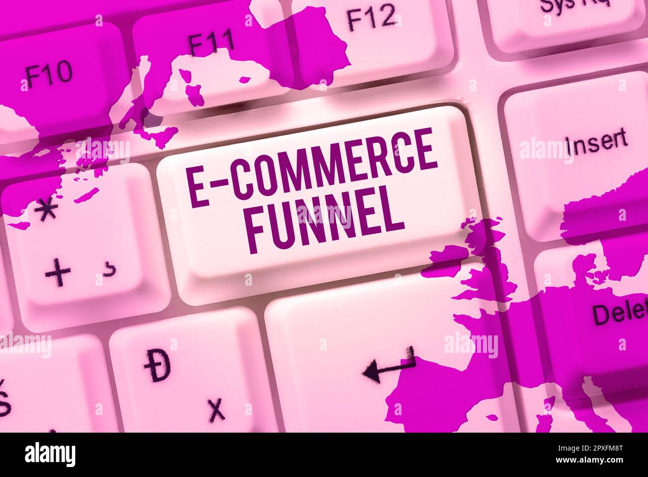 Writing displaying text E Commerce Funnel, Word for a tool used to ...