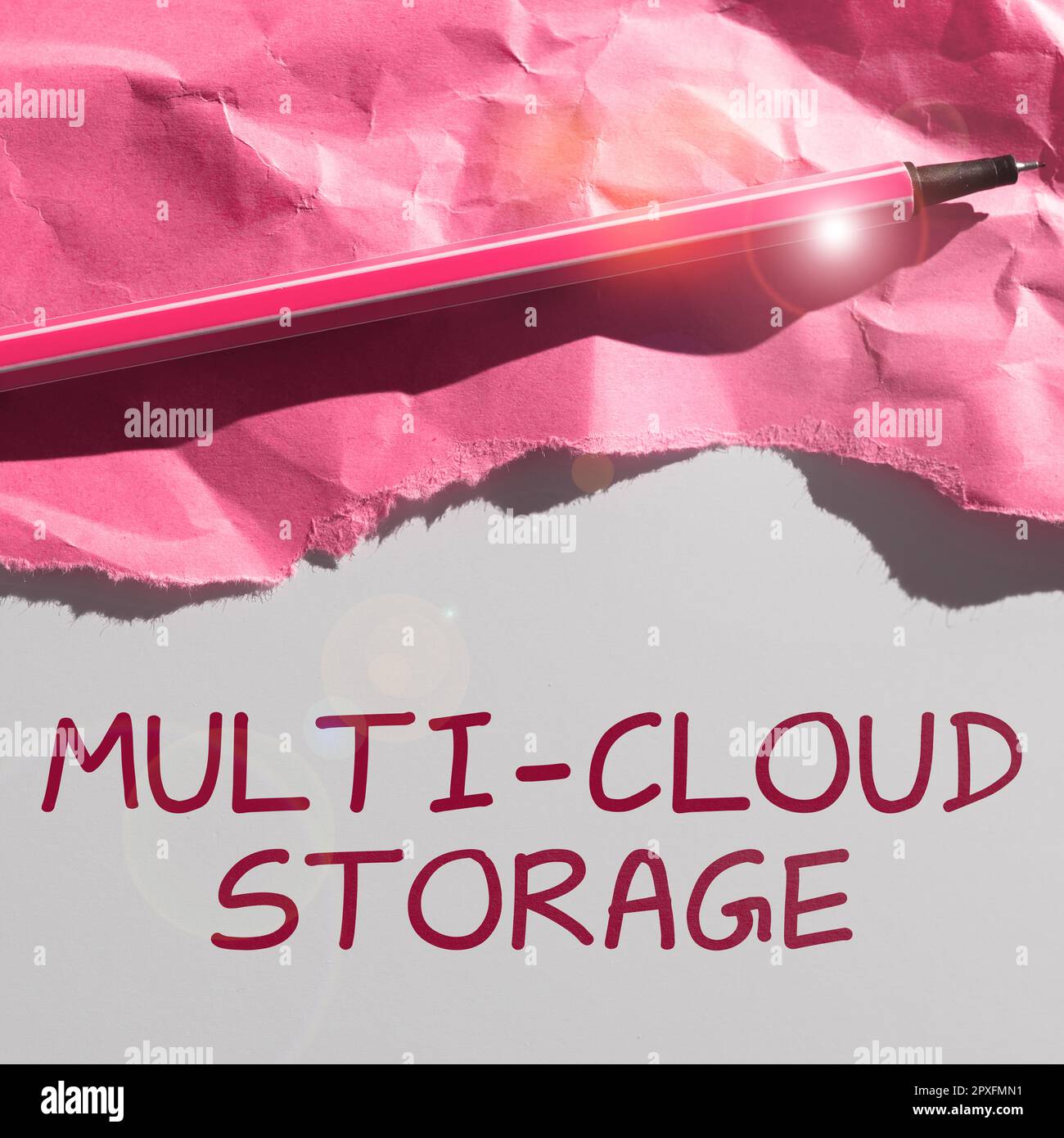 Hand Writing Sign Multi Cloud Storage Conceptual Photo Use Of Multiple Cloud Computing And