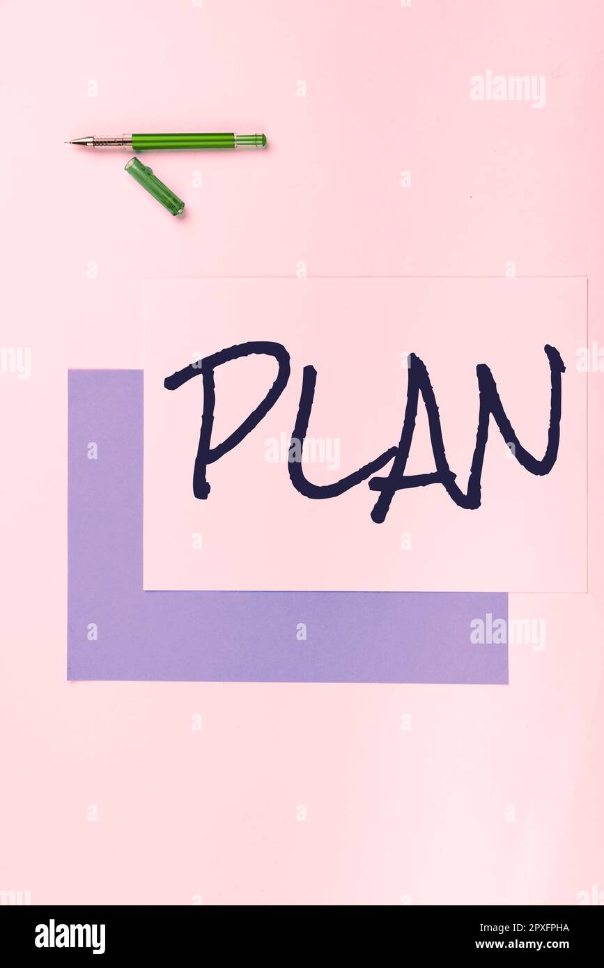 Text showing inspiration Plan, Business showcase Start of a detailed ...
