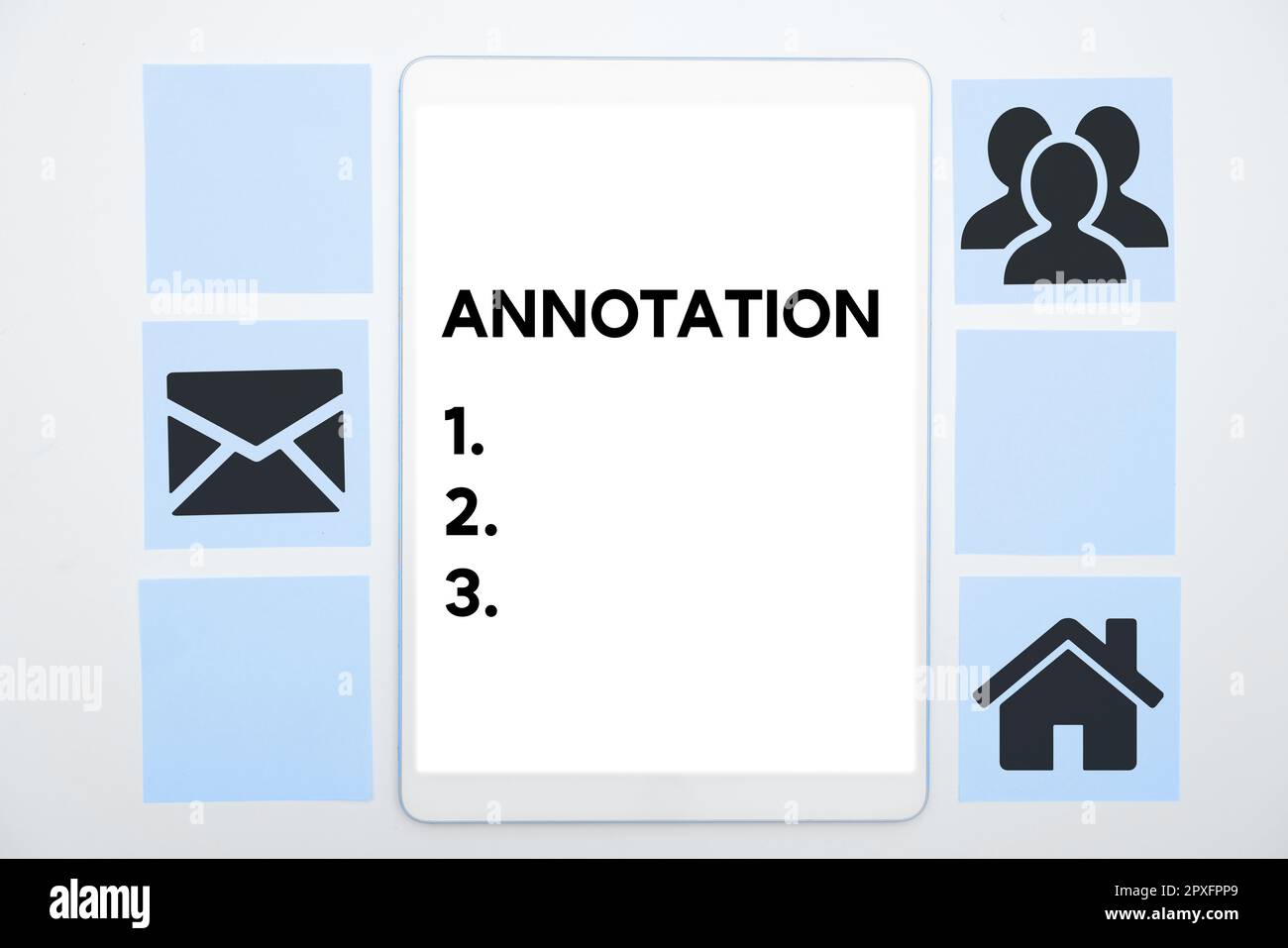 Text showing inspiration Annotation, Business concept note added by way of comment or ...