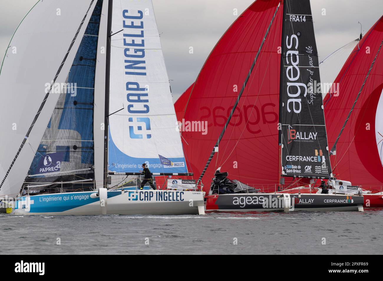 Concarneau, France. 30th Apr, 2023. Camille Bertel and Pierre Leboucher ...