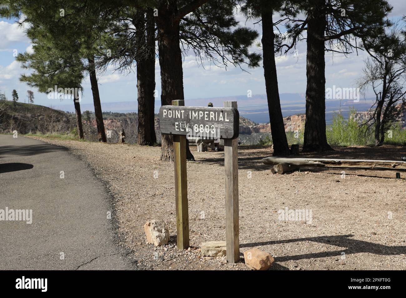 Point Imperial (elevation 3803) on the Norther Rim of the Grand Canyon ...