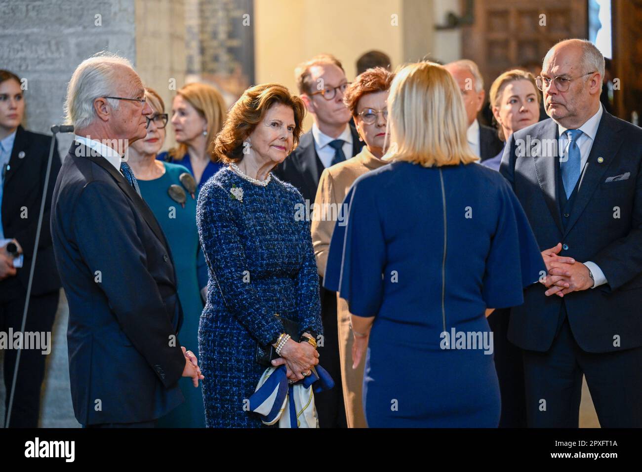 King Carl Gustaf and Queen Silvia and President Alar Karis and Mrs ...