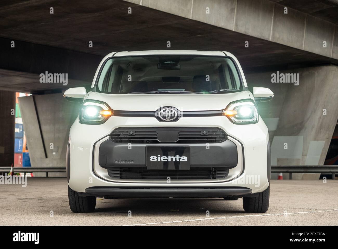 Hong Kong, China Feb 2 , 2023 : Toyota Sienta MPV 2023 Test Drive Day ... Hong Kong, China Feb 2 , 2023 : Toyota Sienta MPV 2023 Test Drive Day ...