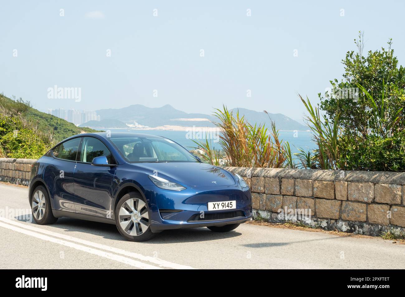 Hong Kong, China Feb 15 , 2023 : Tesla Model Y 2023 Test Drive Day Feb ... Hong Kong, China Feb 15 , 2023 : Tesla Model Y 2023 Test Drive Day Feb ...